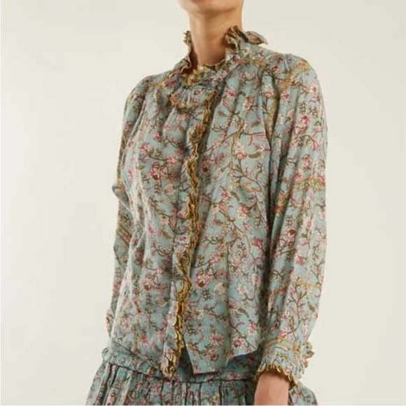 Isabel Marant | Tops | Etoile Isabel Marant Mauryn Floralprint Blouse ...